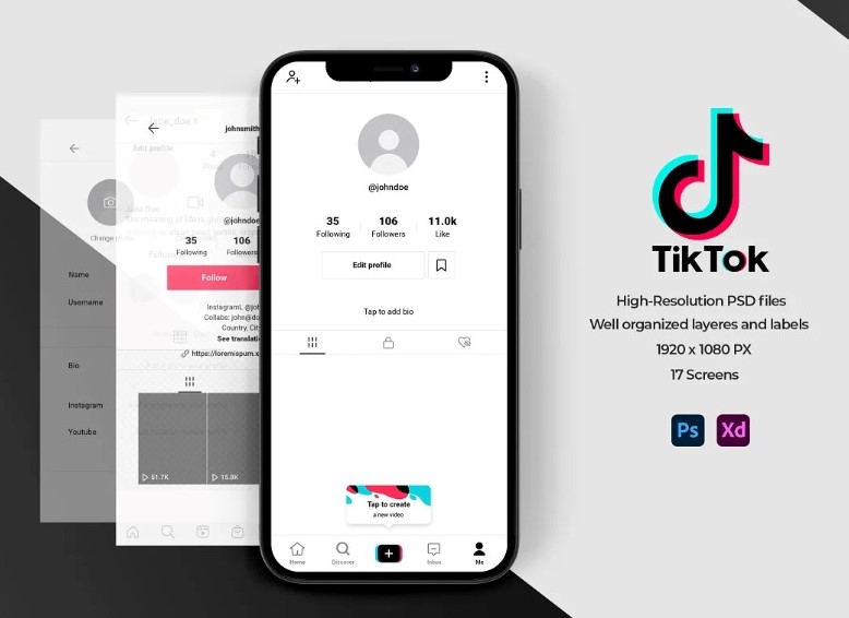 15+ Best TikTok Mockups PSD Free & Paid Download