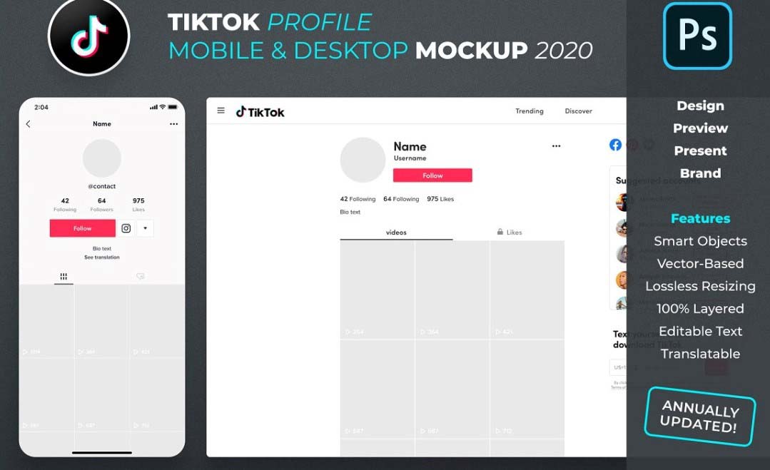 15+ Best TikTok Mockups PSD Free & Paid Download