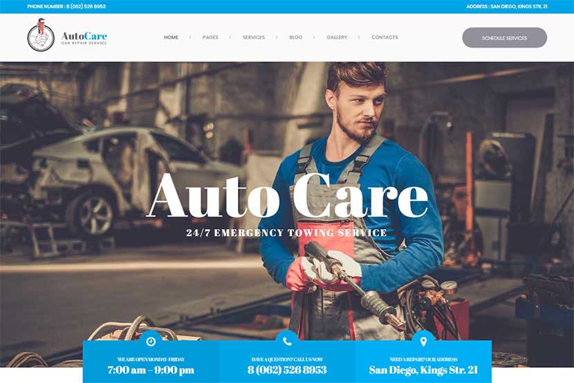 15+ Best WordPress Themes for Auto Services (Free & Paid)