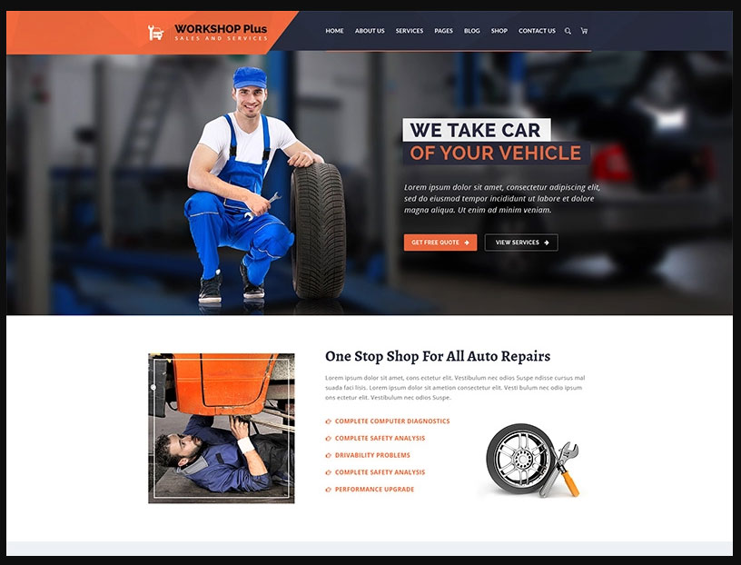 15+ Best WordPress Themes for Auto Services (Free & Paid)