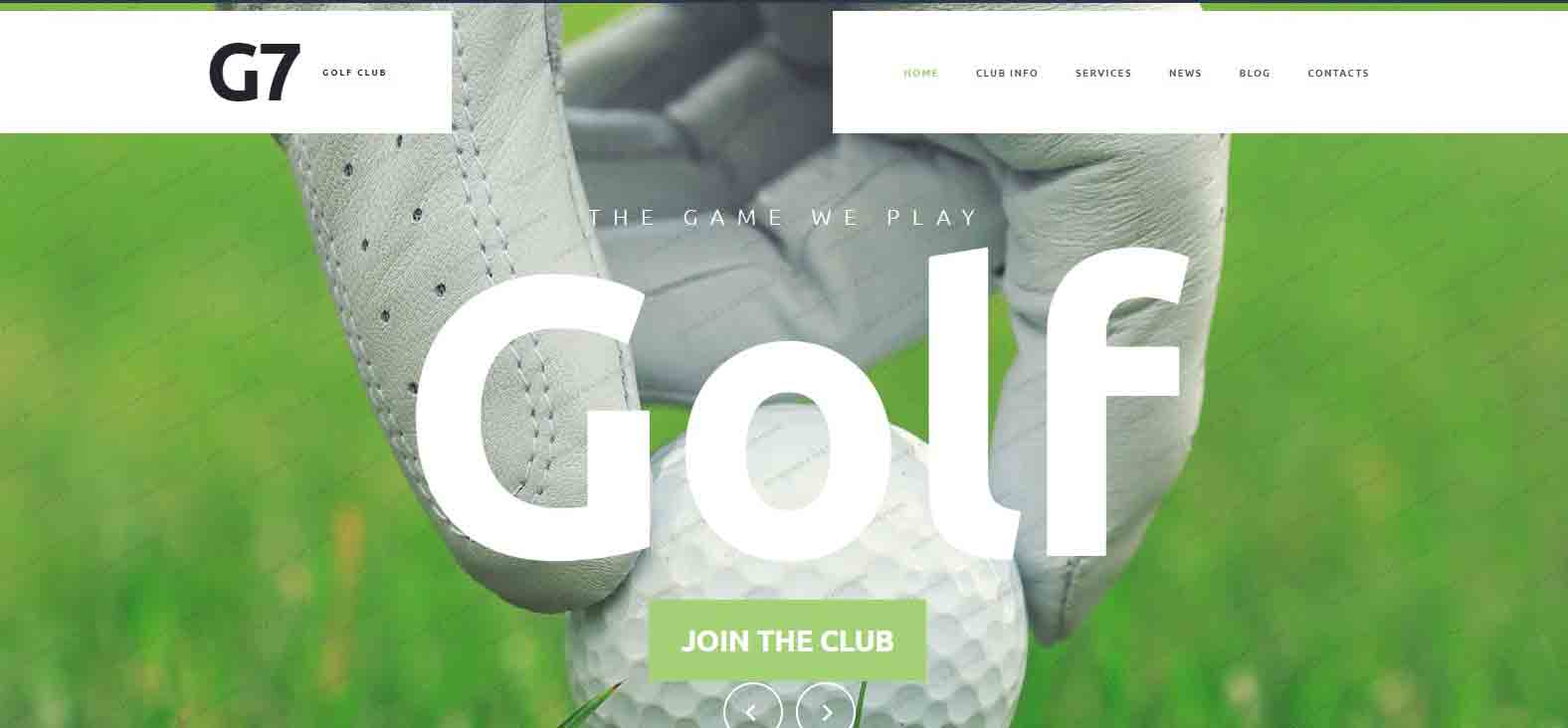 10+ Golf Course WordPress Themes & Website Template Designs