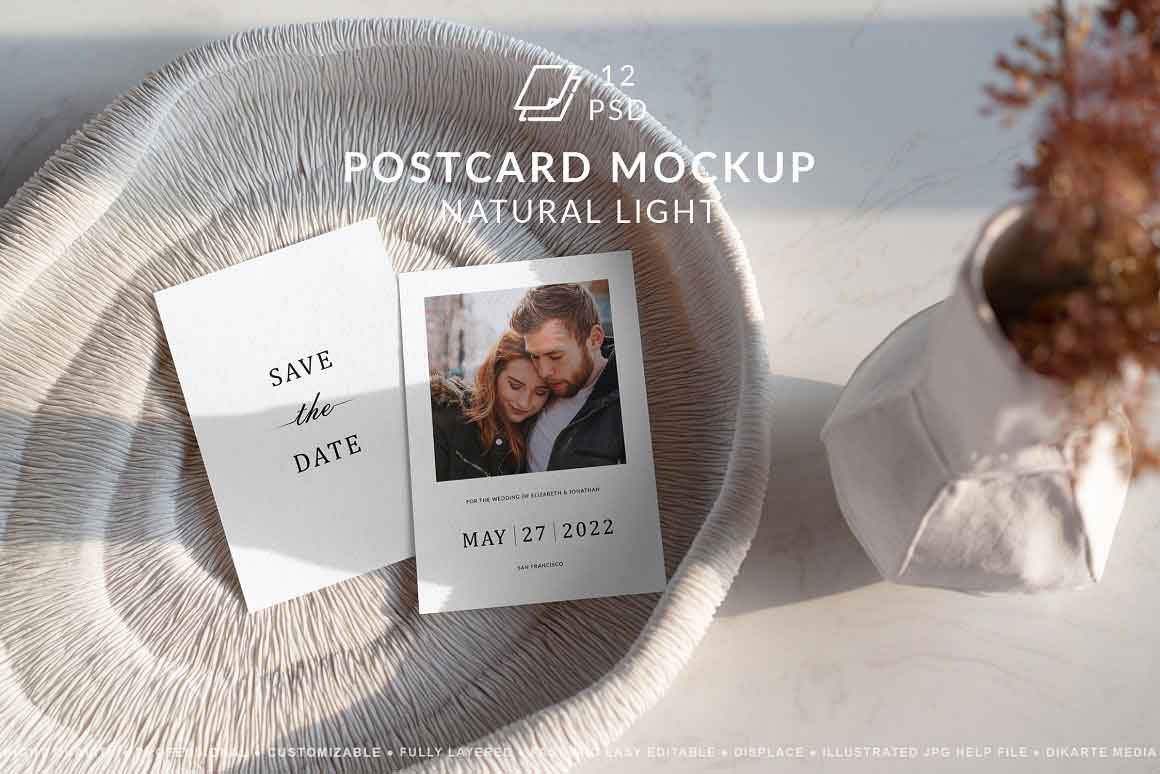 15+ Best Wedding Invitation Mockups To Download