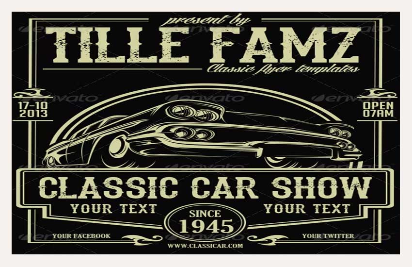 17+ Best Car Show Flyer Templates (Free & Paid)