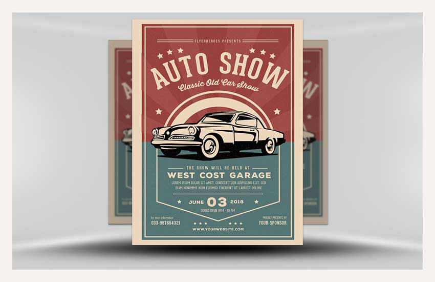 17+ Best Car Show Flyer Templates (Free & Paid)