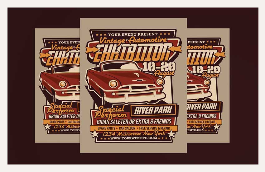17+ Best Car Show Flyer Templates (Free & Paid)