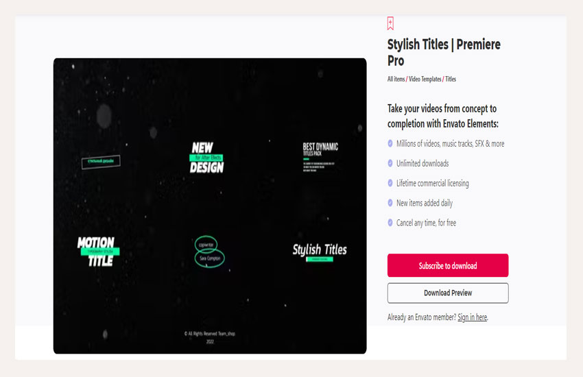 17+ Best Premiere Pro Title Templates (Free & Paid)