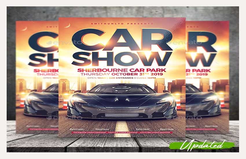 17+ Best Car Show Flyer Templates (Free & Paid)