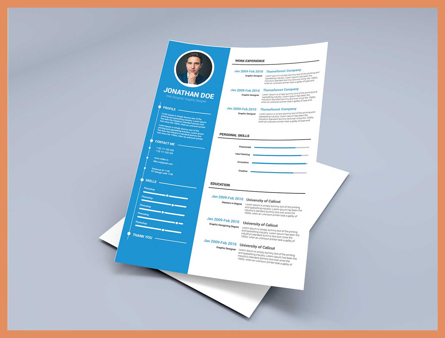 20+ Best Free Creative Resume Templates (Word) - Designer Hub