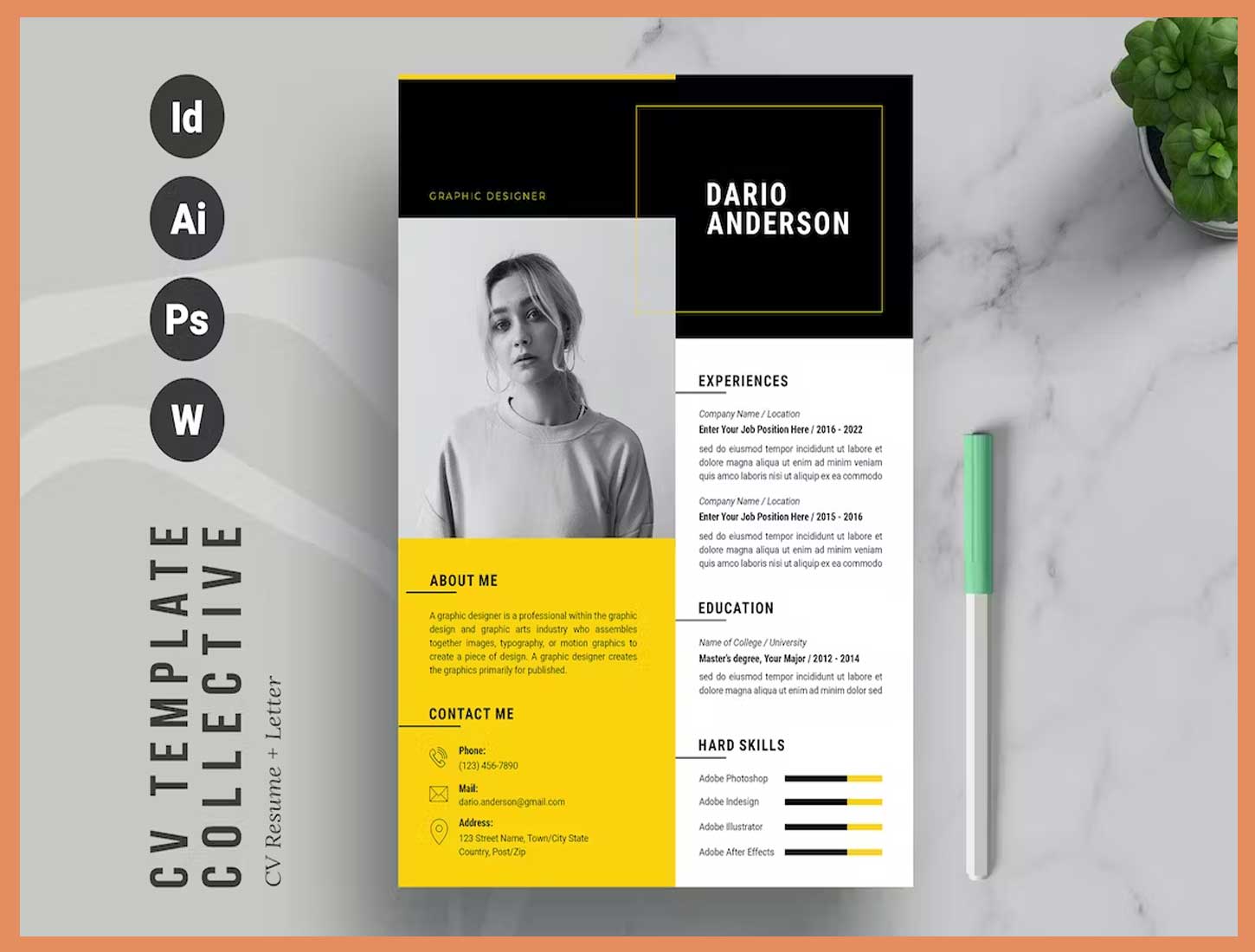 20+ Best Free Creative Resume Templates (Word) - Designer Hub