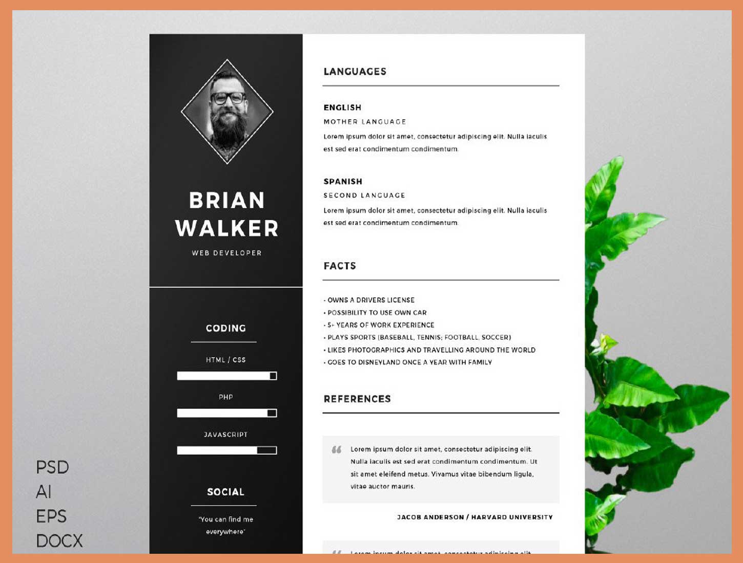 20+ Best Free Creative Resume Templates (Word) - Designer Hub