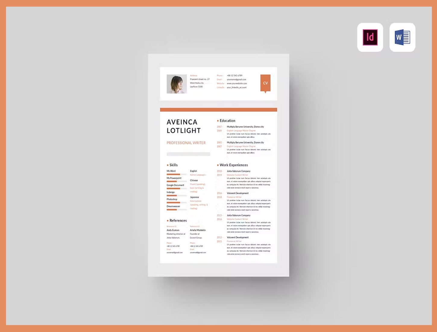 20+ Best Free Creative Resume Templates (Word) - Designer Hub