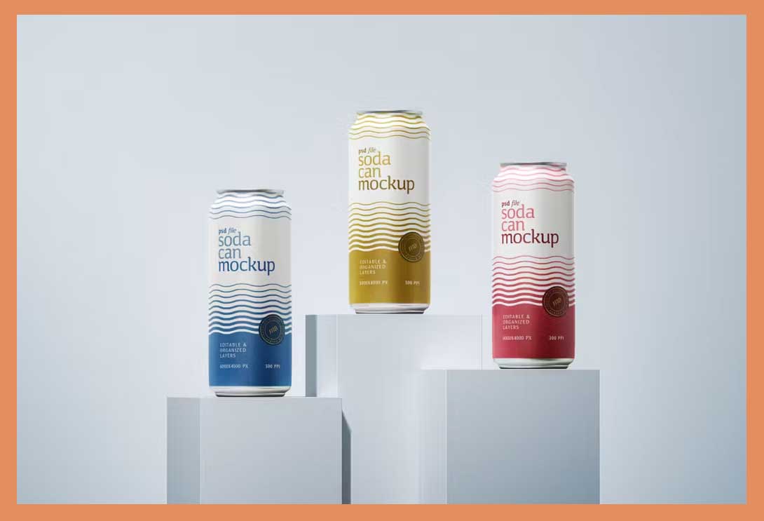 21+ Best Soda Can Mockups Free Download
