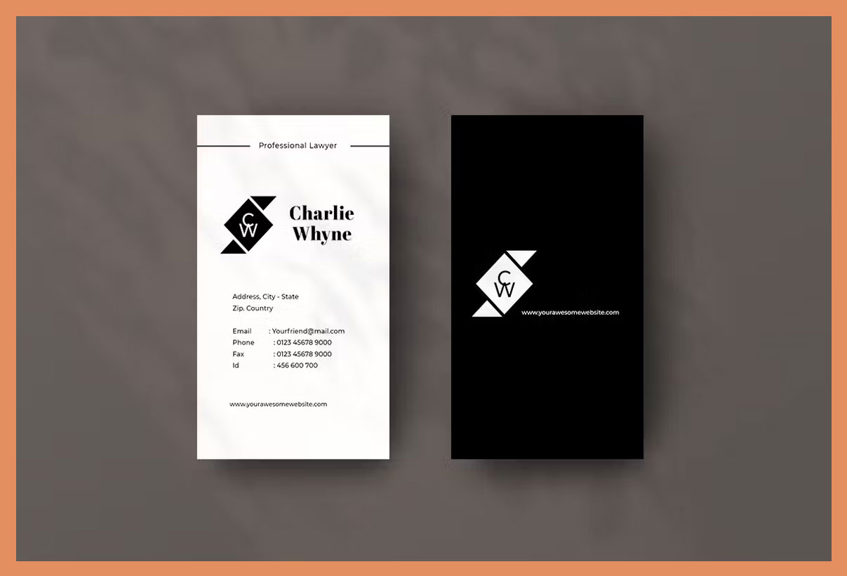 18 Best Vertical Business Card Templates Free To Use