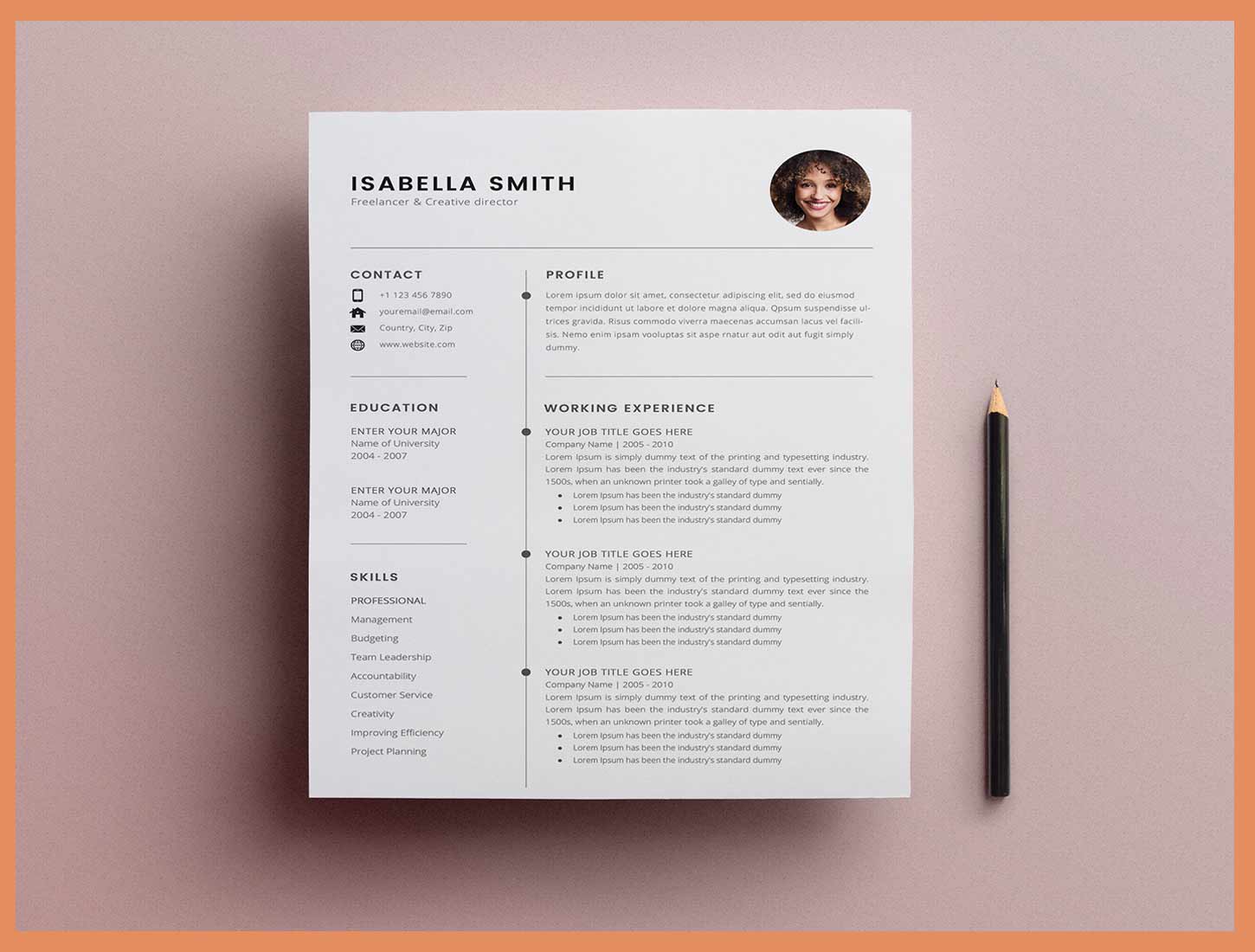 20+ Best Free Creative Resume Templates (Word) - Designer Hub