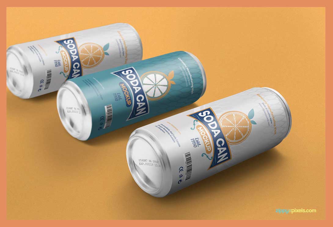 21+ Best Soda Can Mockups Free Download