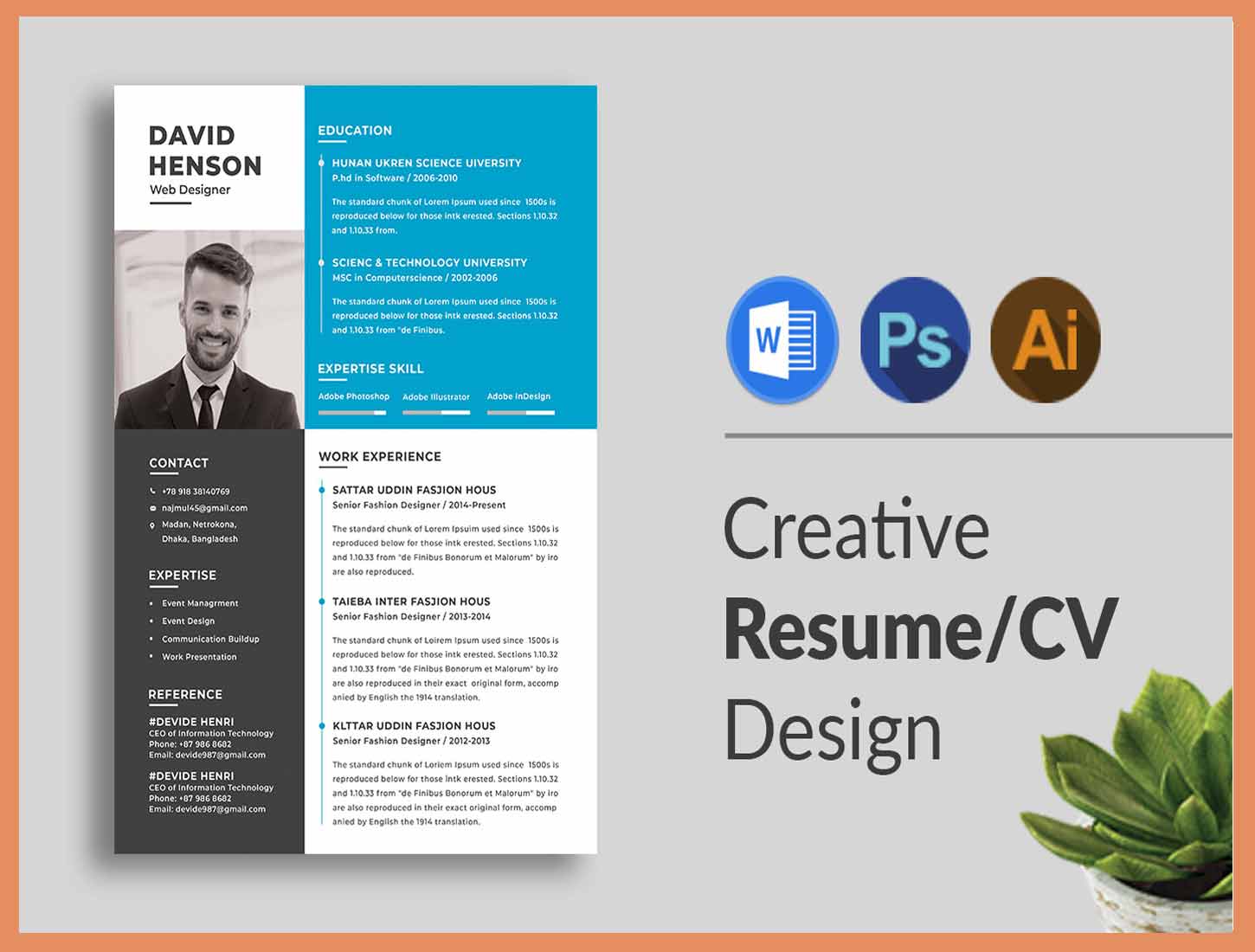 20+ Best Free Creative Resume Templates Word
