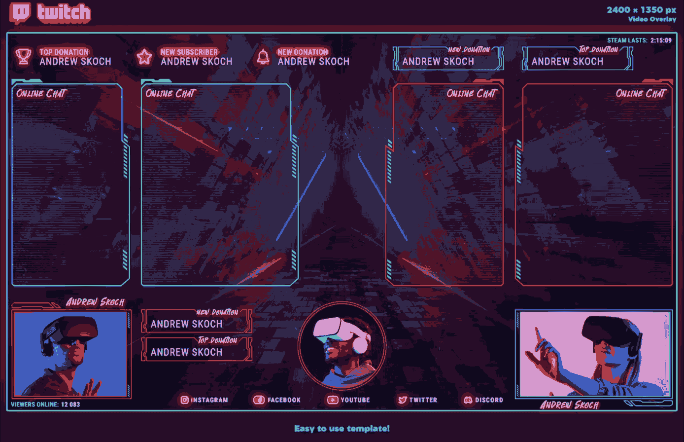 20+ Best Twitch Overlay Templates for Gaming Videos