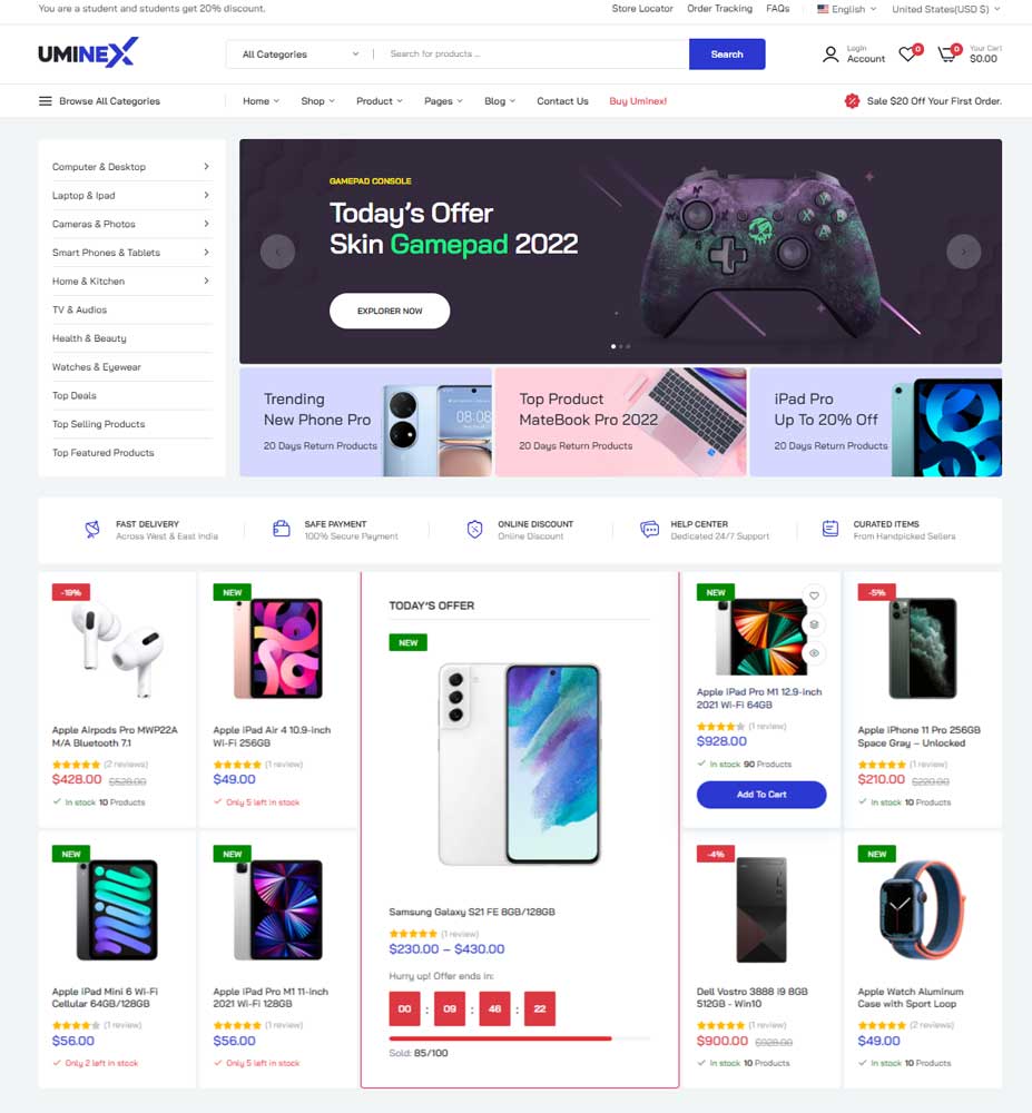 10 Best E-commerce WordPress Themes In 2023-24
