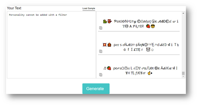 Weird Text Generator To Make Engaging Social Media Captions